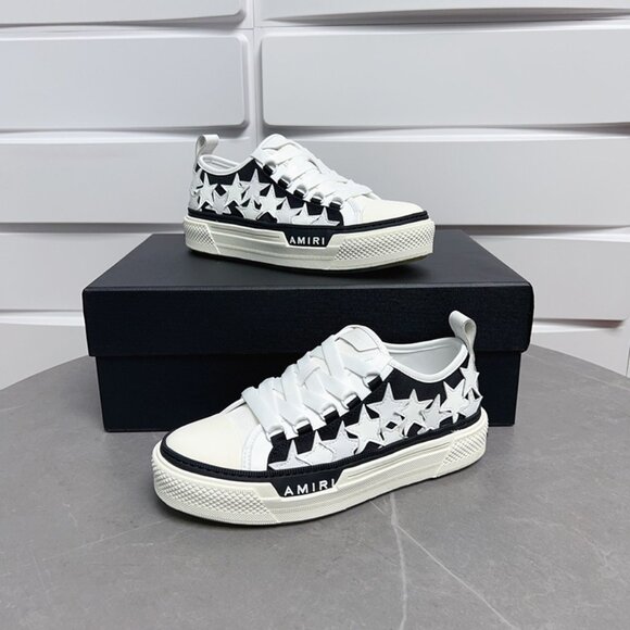 AMIRI | Shoes | Amiri Black Background With White Stars Low Sneakers ...